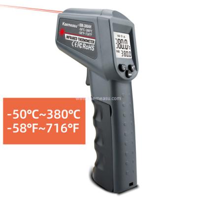 China Kaemeasu Non Contact Infrared Thermometer -50 to 380℃ Laser Temperature Gun with 12:1 D:S Ratio for sale