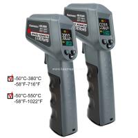 China Kaemeasu Color Display Infrared Thermometer with Laser Targeting -50°C to 380°C Range 12:1 Distance Ratio for sale