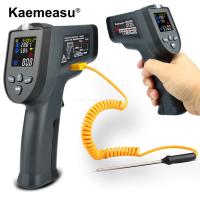 China Kaemeasu 550℃ Dual Laser Infrared Thermometer with 12:1 Distance Ratio and Humidity Measurement for sale
