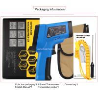 China Kaemeasu 550℃ Color Display Infrared Thermometer with K-Type Thermocouple -50 to 550℃ Range 12:1 Spot Ratio for sale