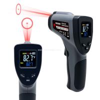 China Kaemeasu 380℃ Ring Laser Temperature Gun with 12:1 Distance Ratio and Adjustable Emissivity 0.1-1.0 for sale