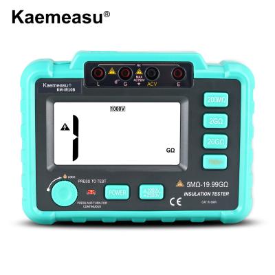 China Kaemesau KM-IR10B Digital Insulation Resistance Tester 1000V 2500V with Overload Protection and Auto Measurement for sale