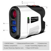 China Handheld Laser Rangefinder 6X 1000m Golf Distance Meter with Slope and Speed Measurement for sale