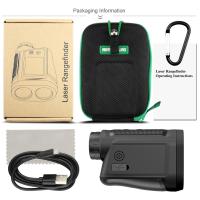 China Touch Screen Laser Rangefinder 600m Golf Hunting Distance Meter 6X Magnification for sale