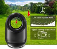 China Touch Screen Digital Laser Rangefinder 5-1500m Golf Hunting Range Finder 6X Magnification for sale