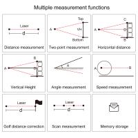 China High Precision Golf Laser Rangefinder 6X 450m Outdoor Hunting Telescope for sale