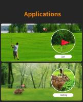 China Digital laser rangefinder with side screen, golf rangefinder, hunting telescope rangefinder. for sale