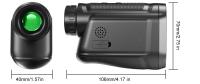 China Digital laser rangefinder with side screen, golf rangefinder, hunting telescope rangefinder. for sale