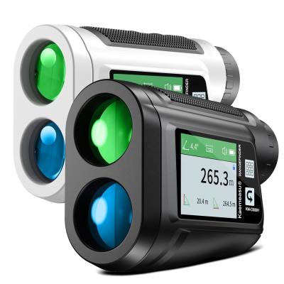 China Touch Screen Laser Rangefinder 600m Golf Hunting Distance Meter 6X Magnification for sale