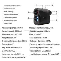 China Laser Rangefinder 900m 984yd Hunting Archery Outdoor Construction Survey Distance Meter with Height Side Angle for sale