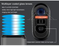 China Golf Laser Rangefinder 6X 1000m Handheld Distance Meter with Slope and Speed Measurement for sale