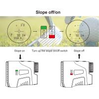 China 6.5X Laser Rangefinder 450m-1000m Golf Distance Meter with Slope and Speed Measurement for sale