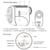 China Outdoor Sport Telescope Golf Rangefinder 6.5X 905nm Laser with Magnetic Attraction 450m to 1000m for sale