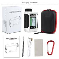China 1500m Laser Rangefinder with Voice Broadcast 6.5X Magnification Slope Switch for Golf Hunting for sale