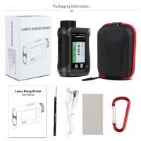 China 1500m Laser Rangefinder Monocular 6.5X Magnification Golf Hunting Distance Meter with Slope Switch USB Rechargeable for sale