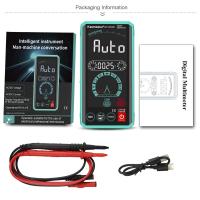 China Touch Screen Digital Multimeter with Voice Control - True RMS, AC 750V/DC 1000V, 600mA Current Range, USB Charging for sale