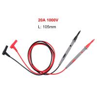 China Digital Multimeter Test Leads 1000V 20A with Gold-Plated Probes and CAT III Safety Rating for sale