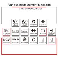 China Professional Intelligent Voice Report Multimeter with NCV 1000V Voltage Range and Temperature Measurement for sale