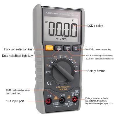 China Wholesale 6000 Counts Auto Range Digital Multimeter True RMS NCV 1000V DC 750V AC for sale
