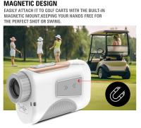 China Mini Golf Rangefinder 1000m Laser Distance Meter 6.5X Magnification Slope Golf Launch Monitor for sale