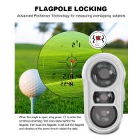 China 1000m Laser Range Finder with Slope Switch 6X Magnification Rechargeable Golf Distance Meter for sale