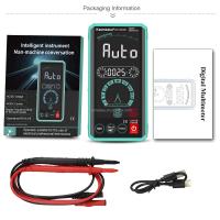 China Digital Multimeter 5999 Counts True RMS AC DC Voltage Current Capacitance Tester with Voice Broadcast USB Rechargeable for sale