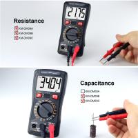 China Digital Multimeter 600V AC DC NCV Diode Test Continuity Buzzer True RMS for sale