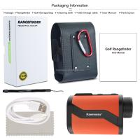 China 1200m Golf Laser Rangefinder 6.5X Magnification Rechargeable USB Slope Flagpole Lock for sale