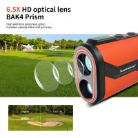 China 1200m Golf Laser Rangefinder 6.5X Magnification Rechargeable USB Slope Flagpole Lock for sale