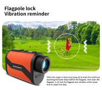 China 1200m Golf Laser Rangefinder 6.5X Magnification Rechargeable USB Slope Flagpole Lock for sale