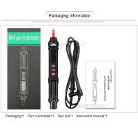China Pen Digital Multimeter True RMS 6000 Counts NCV Non Contact Voltage Detection Tester for sale