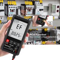 China Big screen Auto Ranging Touch Digital Multimeter True RMS Digital Multimeter AC DC Voltage Mini Pocket Multimetro for sale