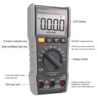 China Mini Portable NCV True RMS Digital Multimeter 6000 Counts Auto Range AC DC Voltage 1000V for sale
