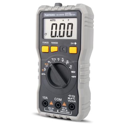 China Mini Digital Multimeter DC AC Voltage Current Ohm Temperature True RMS 6000 Counts Auto Range Smart Electrician Tester for sale