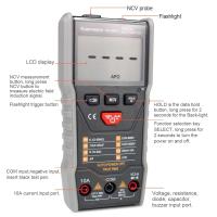 China Auto Ranging Digital Multimeter 1000V DC 750V AC Professional Industrial Tester with NCV for sale