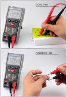China KM Series Auto-Ranging Digital Multimeter 1000V DC Voltage 40MΩ Resistance Portable Electrical Tester for sale