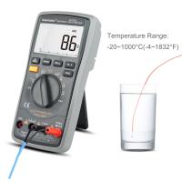 China ABS Electric Parts 04A 20000 Counts Auto Range Digital Multimeter with True RMS, AC/DC 1000V, Temperature Measurement for sale