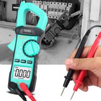 China Portable Digital Clamp Meter with Voltage Detector - 40MΩ Resistance Range & 3 5/6-Digit Display for Electrical Testing for sale