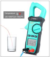 China Portable Digital Clamp Meter with Voltage Detector - 40MΩ Resistance Range & 3 5/6-Digit Display for Electrical Testing for sale