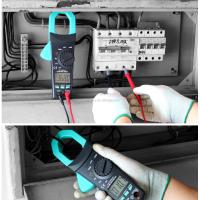 China ABS Electric Parts 300g Digital AC DC Clamp Meter with True RMS Auto Range Multimeter and NCV Detection for sale