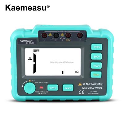 China KM-IR10A Digital Insulation Resistance Tester 2000MΩ Range with 250V/500V/1000V Output and Overload Protection for sale