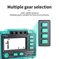 China KM-IR10A Digital Insulation Resistance Tester 2000MΩ Range with 250V/500V/1000V Output and Overload Protection for sale