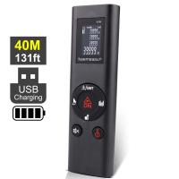 China 40m Mini Handheld USB Rechargeable Laser Distance Meter 100×32×12.6mm High Precision Infrared Electronic Ruler for sale
