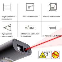 China 40m Mini Handheld USB Rechargeable Laser Distance Meter 100×32×12.6mm High Precision Infrared Electronic Ruler for sale