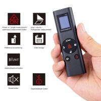 China 40m Mini Handheld USB Rechargeable Laser Distance Meter 100×32×12.6mm High Precision Infrared Electronic Ruler for sale