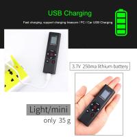 China 40m Mini Handheld USB Rechargeable Laser Distance Meter 100×32×12.6mm High Precision Infrared Electronic Ruler for sale