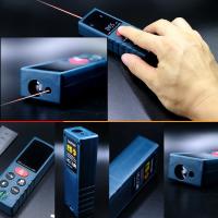 China Laser Distance Meter 40M 60M 80M 100M Range with ±2.0mm Accuracy Portable Handheld Rangefinder for sale