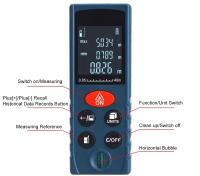 China KM Series Laser Rangefinder Distance Meter with ±2mm Accuracy, 40-100m Range for Construction and Industrial Measurement for sale
