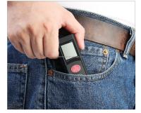China KM Series Laser Distance Meter 40m-150m Range ±1.5mm Accuracy Portable Digital Rangefinder for sale