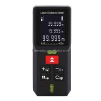 China Handheld Laser Distance Meter 40-100m Range ±2.0mm Accuracy Portable Digital Rangefinder with Area Calculation for sale